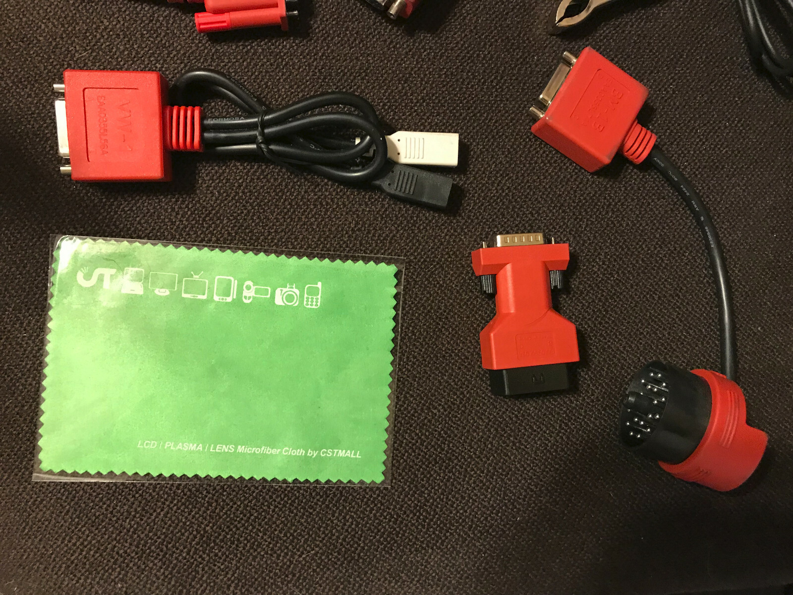 SNAP-ON EUROPEAN ADAPTER CABLE SET W/ KEYS VERUS MODIS SOLUS VEHICLE ...