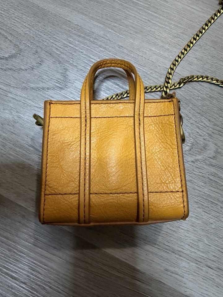 Fossil Orange Mini Bag with Chain Strap | eBay
