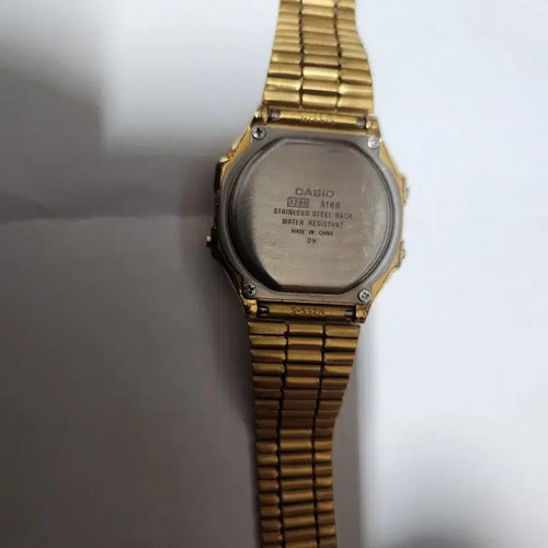 Casio Digital Watch - Vintage Gold Model with Scratches | eBay