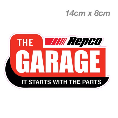 REPCO The GARAGE Sign Logo Laptop , Car Vinyl Sticker | eBay Australia