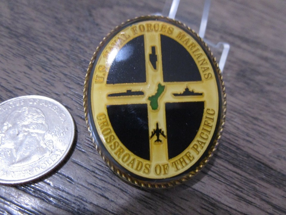 USN US Naval Forces Marianas Guam Navy CNOCM (SS) Challenge Coin #625L ...