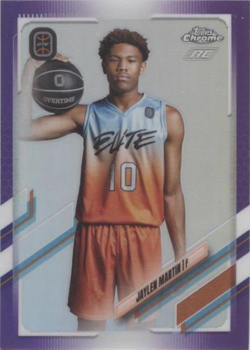 2021-22 Topps Chrome OTE Overtime Elite - Jaylen Martin #56 Purple ...