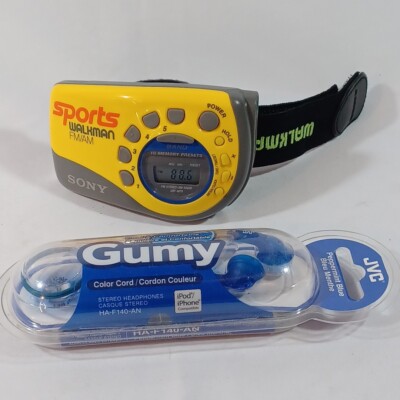 Sony Sports Walkman SRF-M78 Portable FM/AM Radio + Armband + Headphones ...