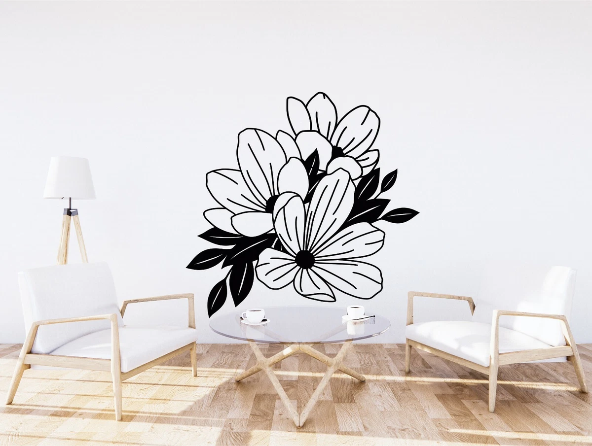 Abstract Flower Wall Decals