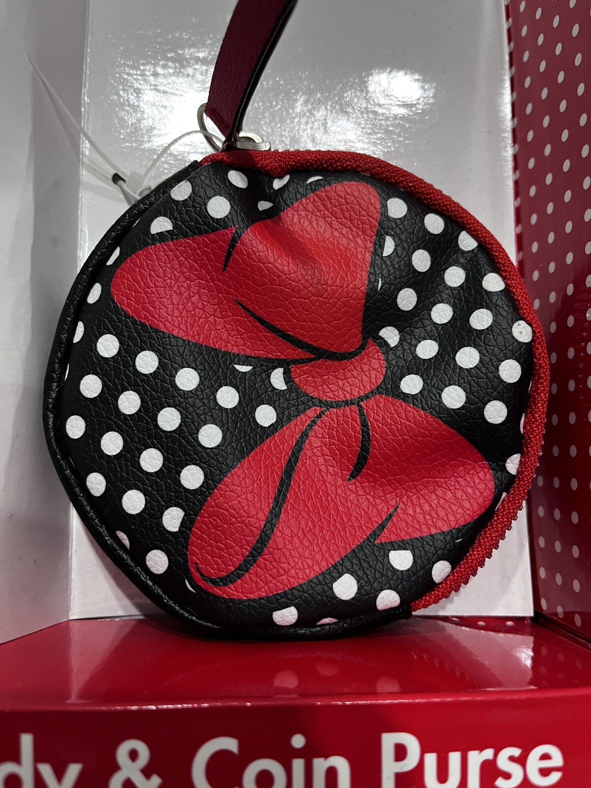 Disney’s Minnie Mouse Black & Red Crossbody Bag & Coin Purse Brand New ...