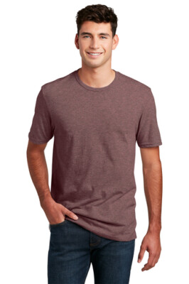 District DM108 Men's Perfect Blend 60/40 Cotton/Poly T-Shirt Soft Crew ...