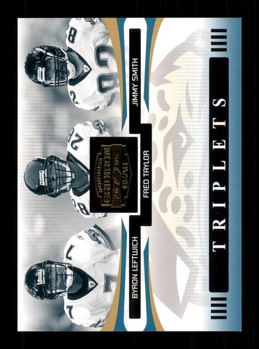 2005 Donruss Gridiron Gear - Triplets Fred Taylor, Jimmy Smith, Byron ...