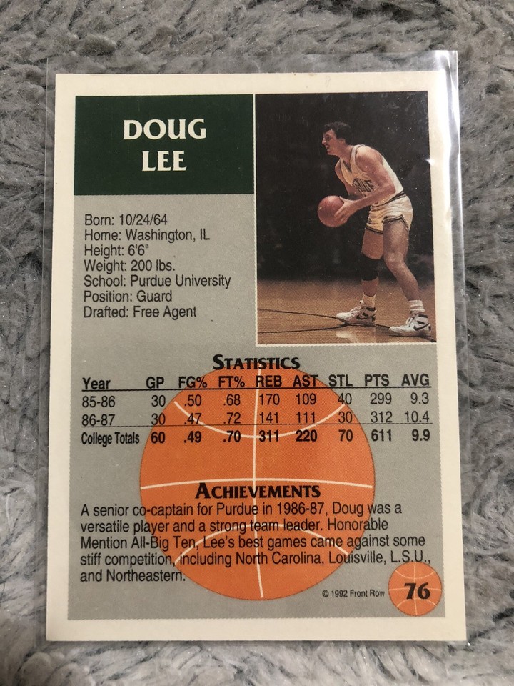 1991-92 Front Row Update Premier Silver #76 Doug Lee Rookie | eBay