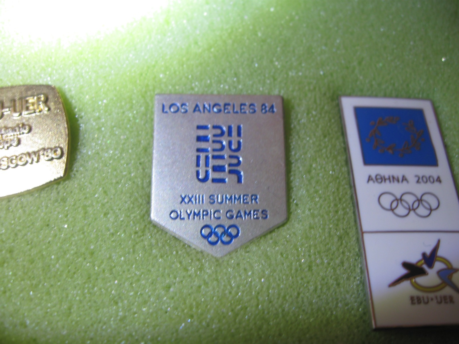 RARE OLD 1984 LOS ANGELES OLYMPIC GAMES EBU METAL STICK PIN BADGE | eBay UK