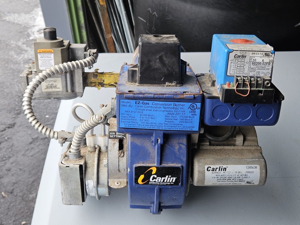 Carlin Universal EZ-Gas Pro Oil-Gas Conversion Burner MEA #137-05-E ...