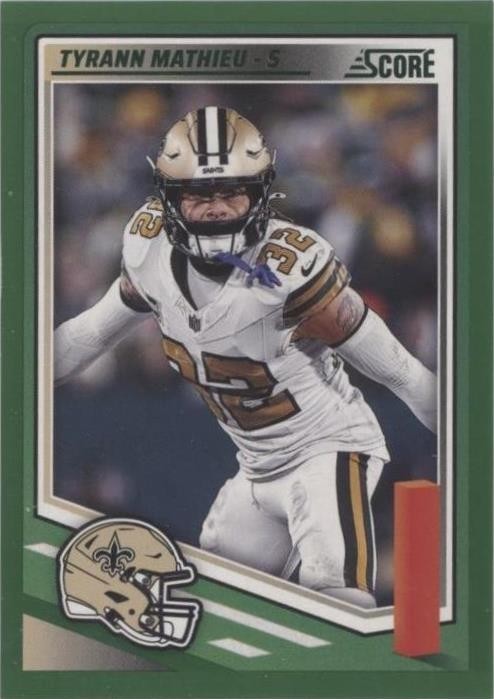2025 Score - Tyrann Mathieu #96 Green for sale online | eBay
