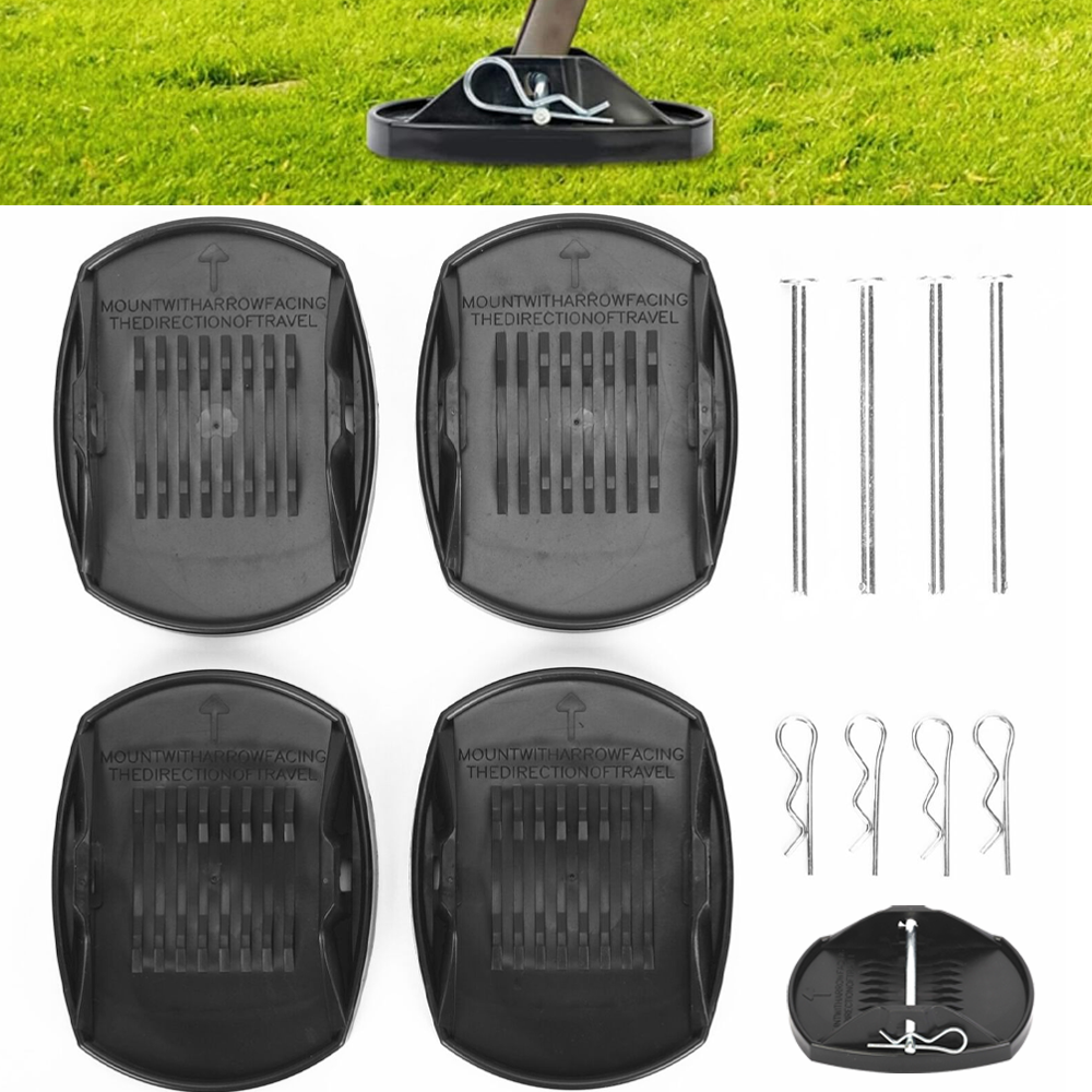 Set of 4 Caravan Feet Jack Heavy Duty Caravan Steady Pads Corner ...