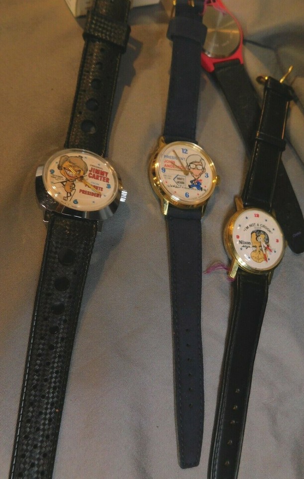 President JIMMY CARTER CHARACTER WATCH~GOOBER TIME CO. 1976~FROM PEANUT ...