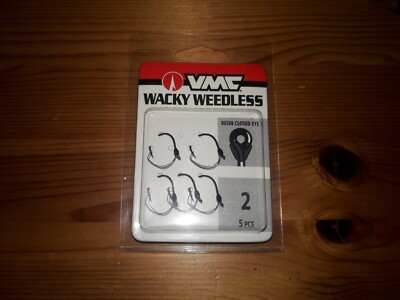 VMC Wacky Weedless Hooks - (4) Piece Hook Set Size 3/0 - NEW! | eBay