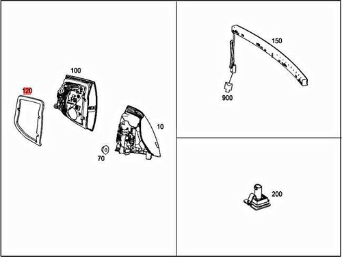 Genuine MERCEDES A205 C205 Gasket for light housing 2058260391 | eBay