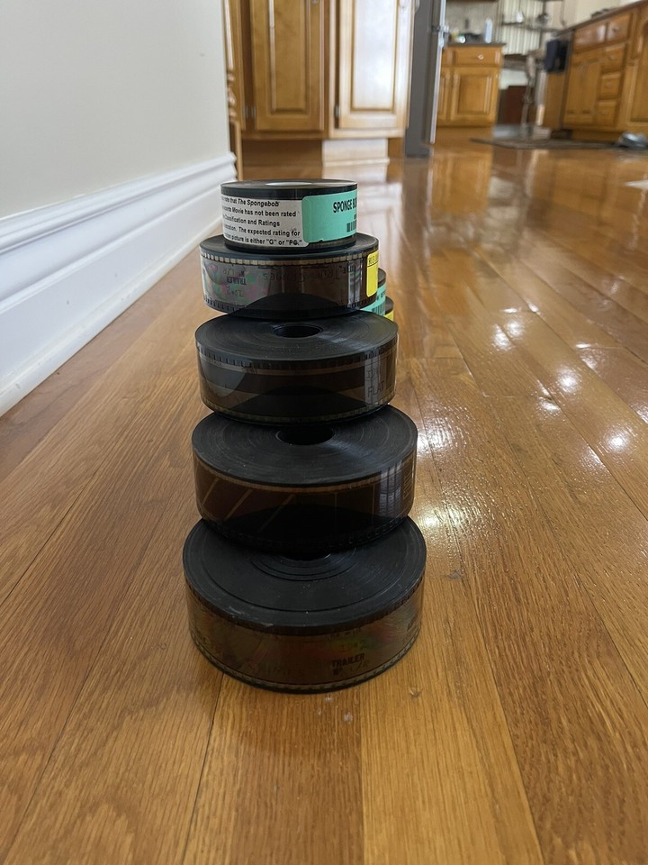 ~ Movie Trailer Film Reels 35MM Scope & Flat Lot of 11 Sponge Bob ...