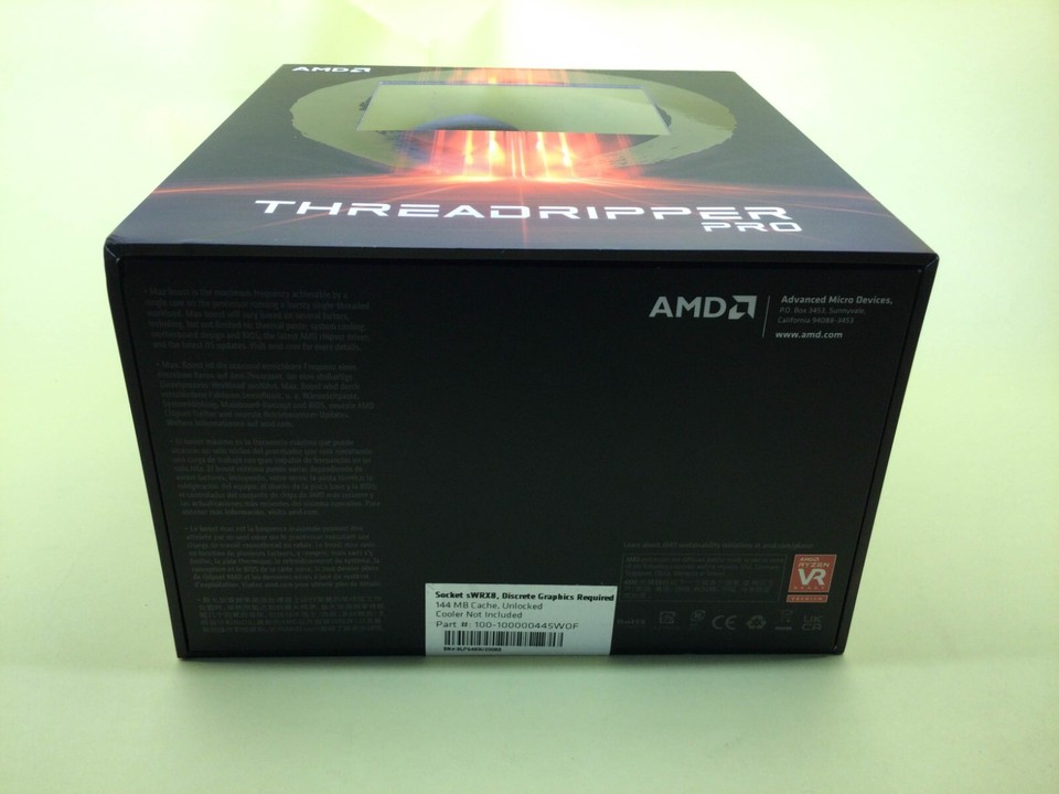 AMD Ryzen Threadripper PRO 5975WX 32-Core 3.6GHz 128MB 280W Processor ...