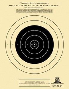 TQ-3/1 NRA Official 50 Yard Smallbore Rifle Target ( 100 pack ) [ aka A ...