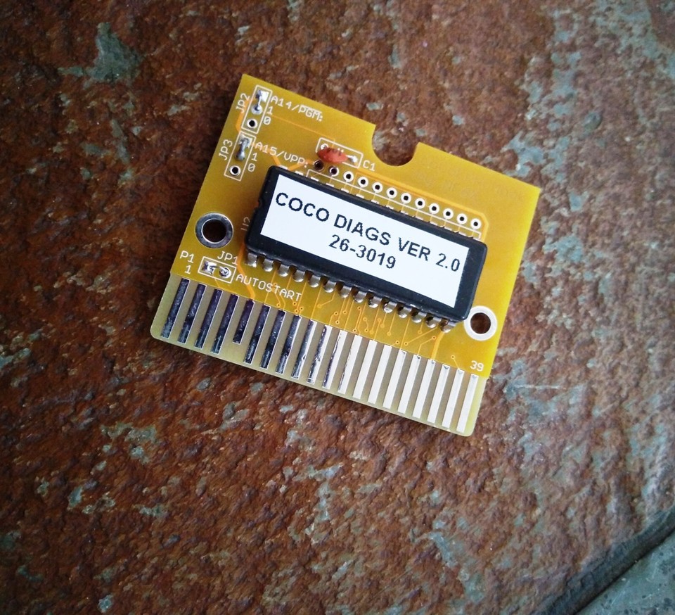 Tandy Color Computer Diagnostics 2.0 Cartridge Coco 1 2 3 Diags 26-3019 ...