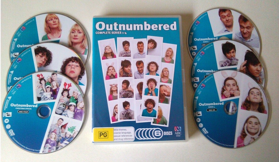 OUTNUMBERED COMPLETE SEASON 1 2 3 4 dvd set REGION 4 comedy series 2007 ...