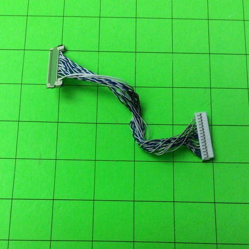 Sansui SLED2453W TV Television Blue/White Video Signal Cable Wire | eBay