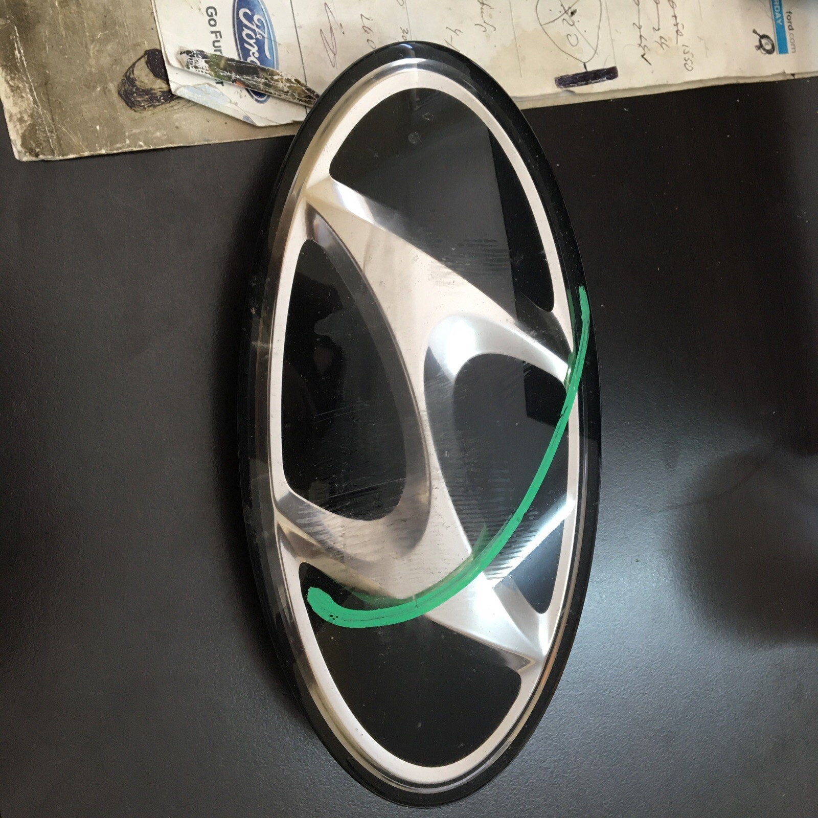 Front Grille Emblem Sonata 2018-2019 New Original Hyundai H Decal Mark ...