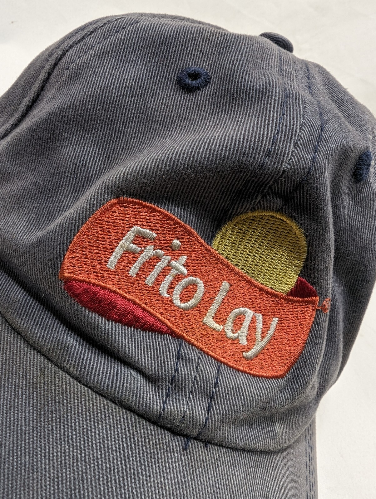 Frito Lay All Cotton Adjustable Back Faded Black Vint… - Gem
