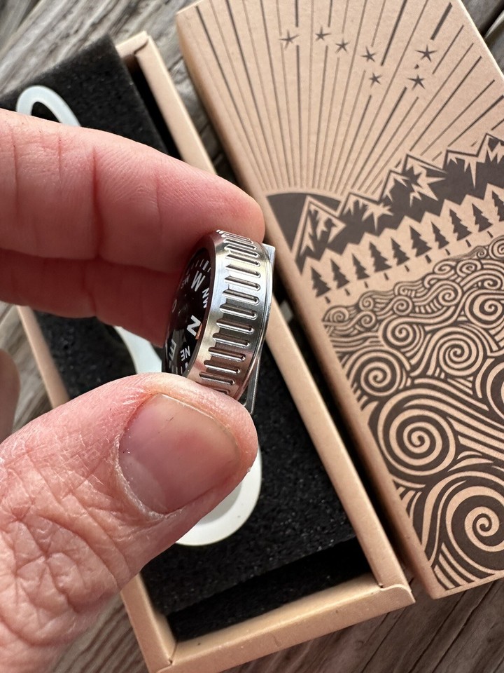 NEW BRUSHED Silver Prometheus Design Werx (PWD) Wrist Compass ...