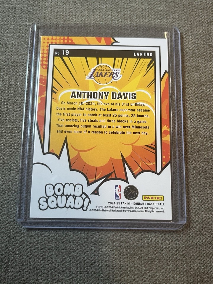 2024 Donruss - Anthony Davis Bomb Squad Holo Red Green Laser SP /75 ...