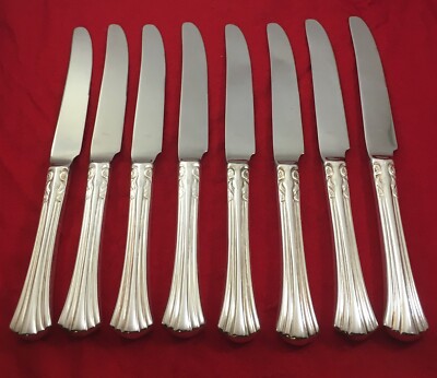 Towle Supreme Cutlery CLASSIC PLUME 1986 Silverplate 8-pc HH Dinner ...