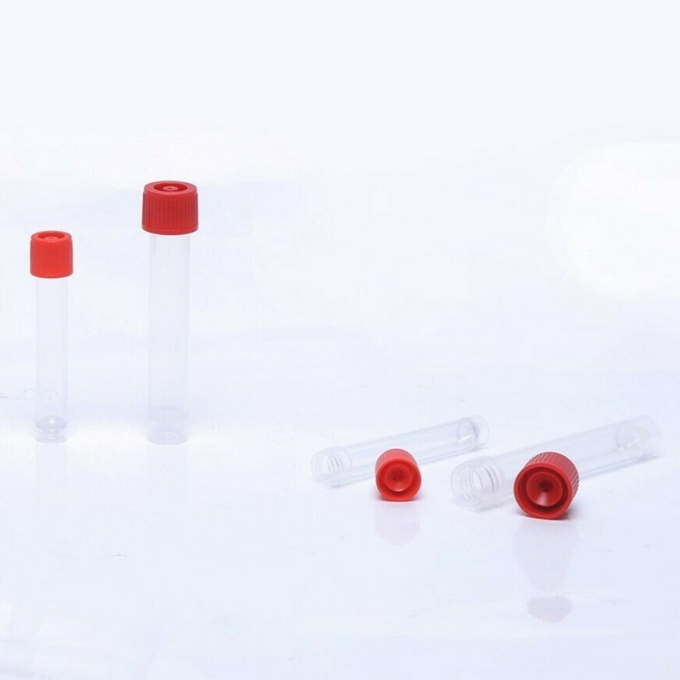 1000Pcs 6mL Sample Collection Tubes, Lab Test Tube, Plastic Vial Tube ...