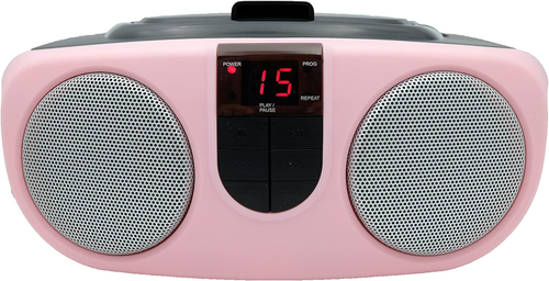 PROSCAN SRCD243 Portable CD Player with AM/FM Radio, Boombox Pink ...