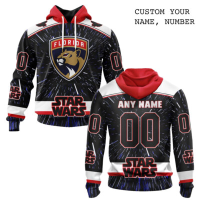 Florida Panthers Meteor Shower Hoodie Pullover Custom Name - Number ...