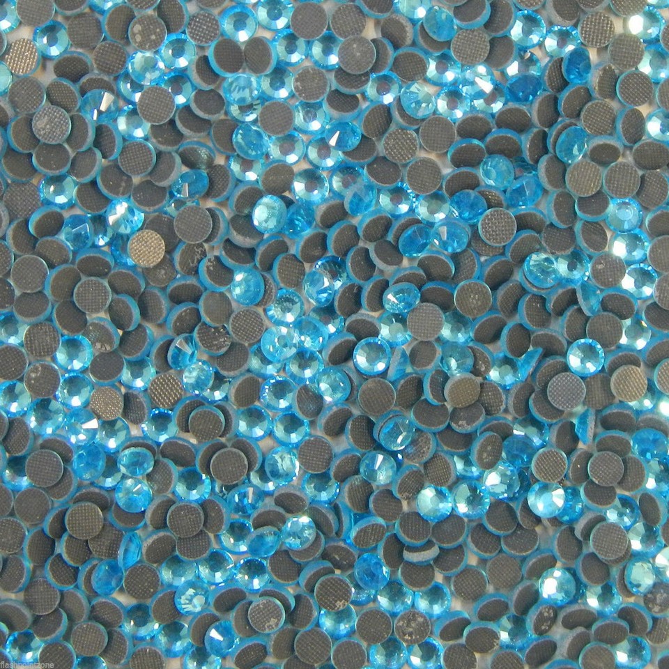 1440pcs Hot-Fix Iron-On Flat-Back Beads Rhinestones Multi Color & Size ...
