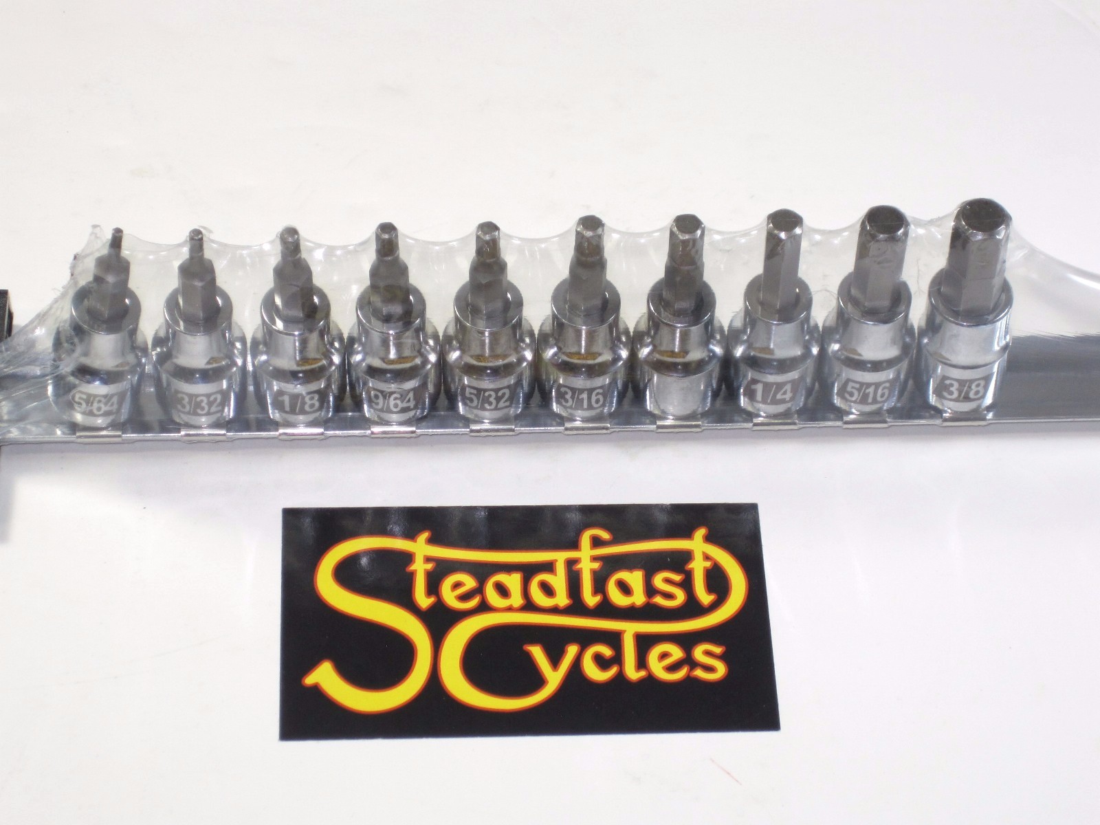 3/8" drive Hex Allen socket drive ratchet 10 piece tool set Norton ...