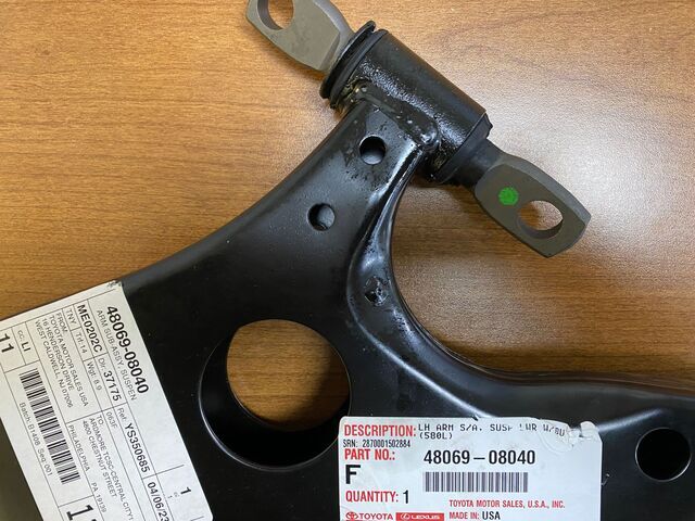 Genuine Toyota Suspension Control Arm (Left Front Lower) 48069-08040 | eBay