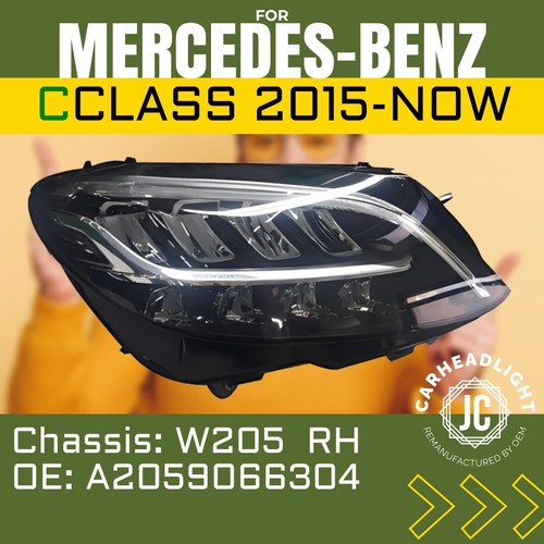 for Mercedes-Benz C Headlight, W205（2015-Now )，C180，C200，C250，C300，R ...