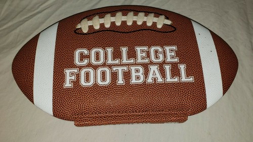 COLLEGE FOOTBALL Book, Football SHAPED and FEEL From Ruckus Books | eBay