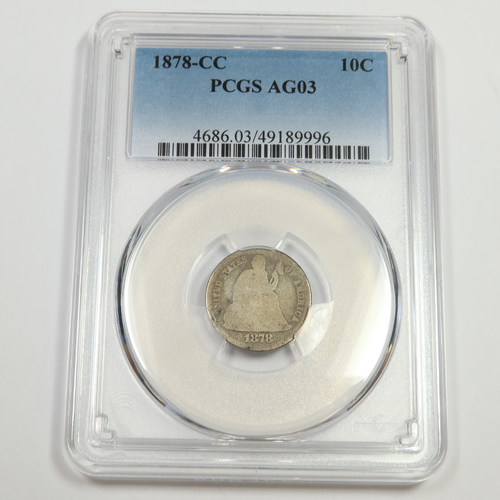 1878 CC PCGS AG3 - Silver Seated Dime - US Coin #49509A | eBay