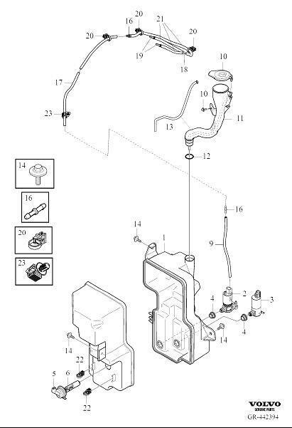 Volvo 31693155 Windshield Washer Pump | eBay