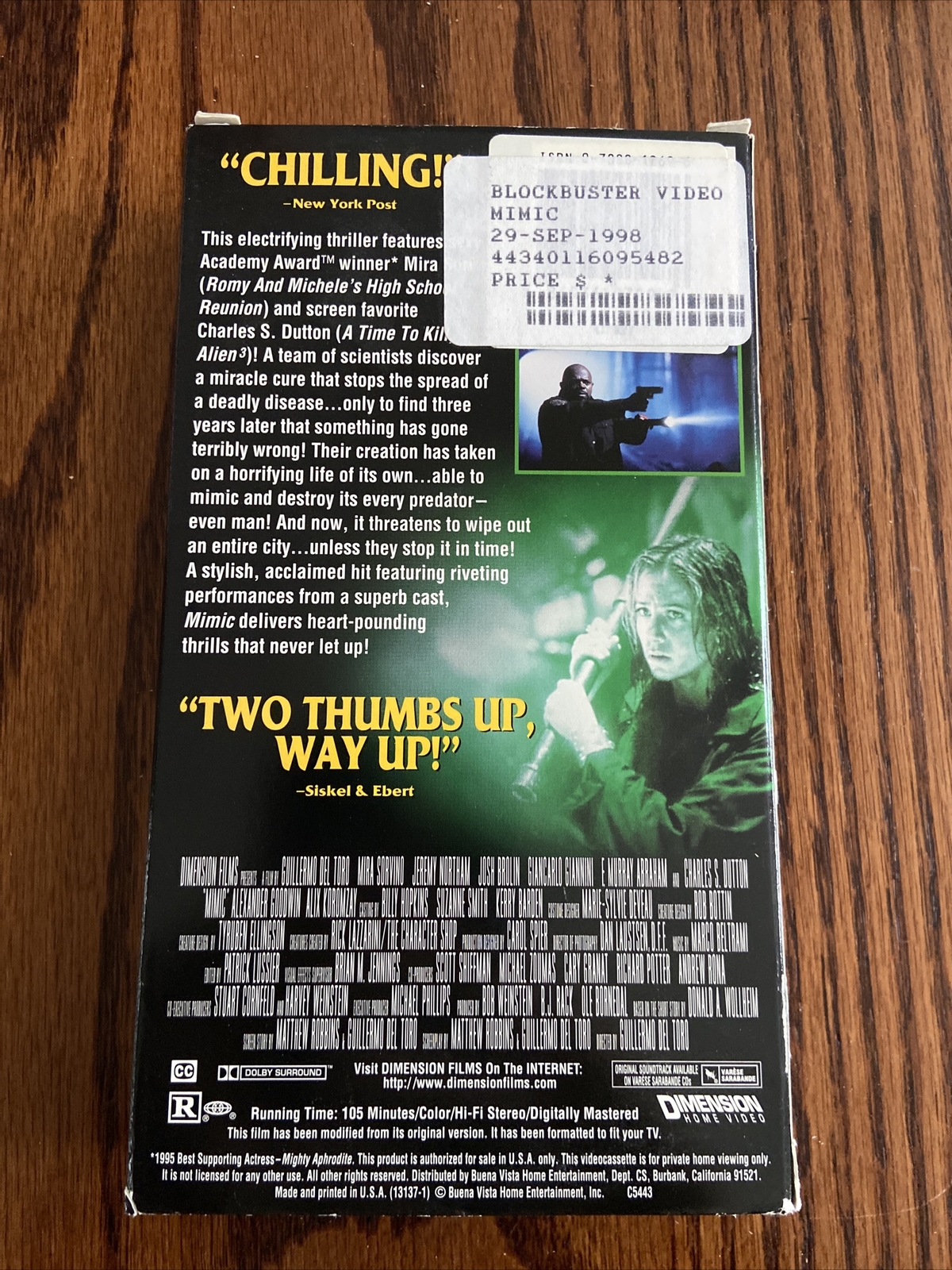 Mimic (VHS, 1998) 786936062748 | eBay