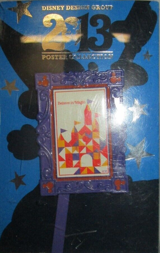 2013 DISNEY design group believe in Magic POSTER COLLECTION PIN limited ...