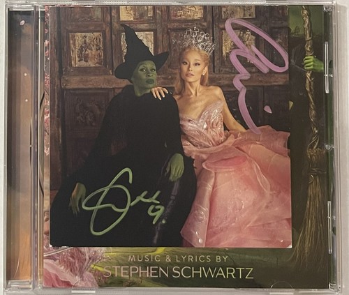 Wicked Soundtrack Signed CD Insert By Ariana Grande And Cynthia Erivo ...