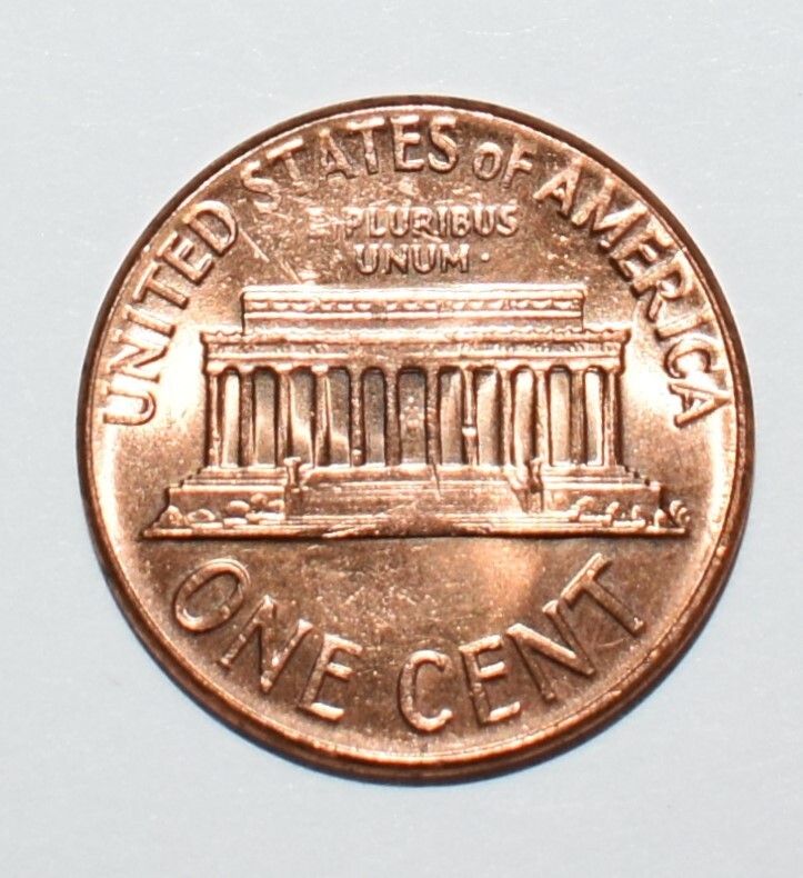 1967 Lincoln Penny no mint mark Error L Rim Multi Error Broad/ Strike ...