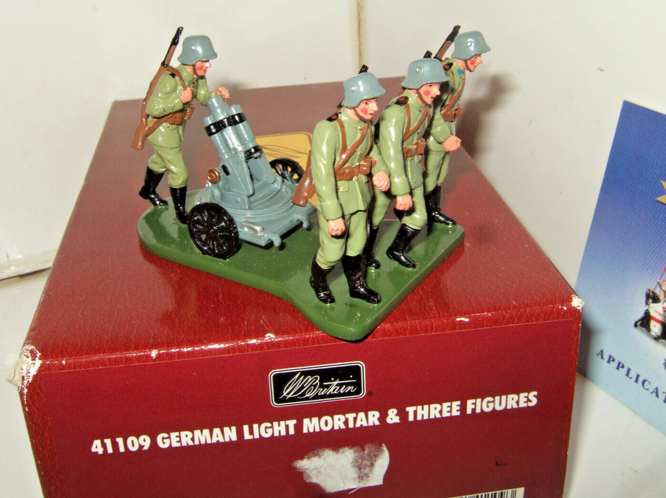 Britains 41109 WW1 German Light Mortar & Infantry Figures in 54mm | eBay UK
