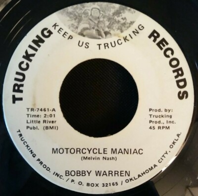 Lot of 2 Rare Rockabilly 45's~Bobby Warren~Motorcycle Maniac & Marvin ...