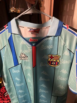 R9 Barcelona Kappa jersey Away | eBay