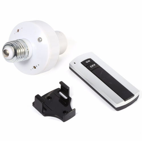 Durable E27 Screw Wireless Remote Control Light Lamp Bulb Holder Socket ...