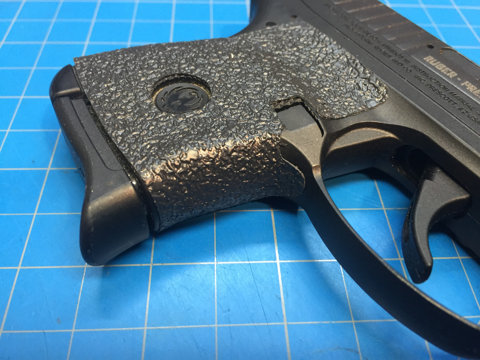 Ruger LCP Gen 1 380 Custom Rubber Tactical Gun Grips Way Better Grip ...