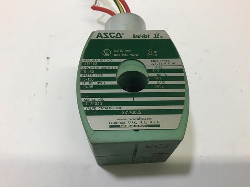 Asco 8317G035 Red Hat II Solenoid Valve 1/4 Pipe | eBay